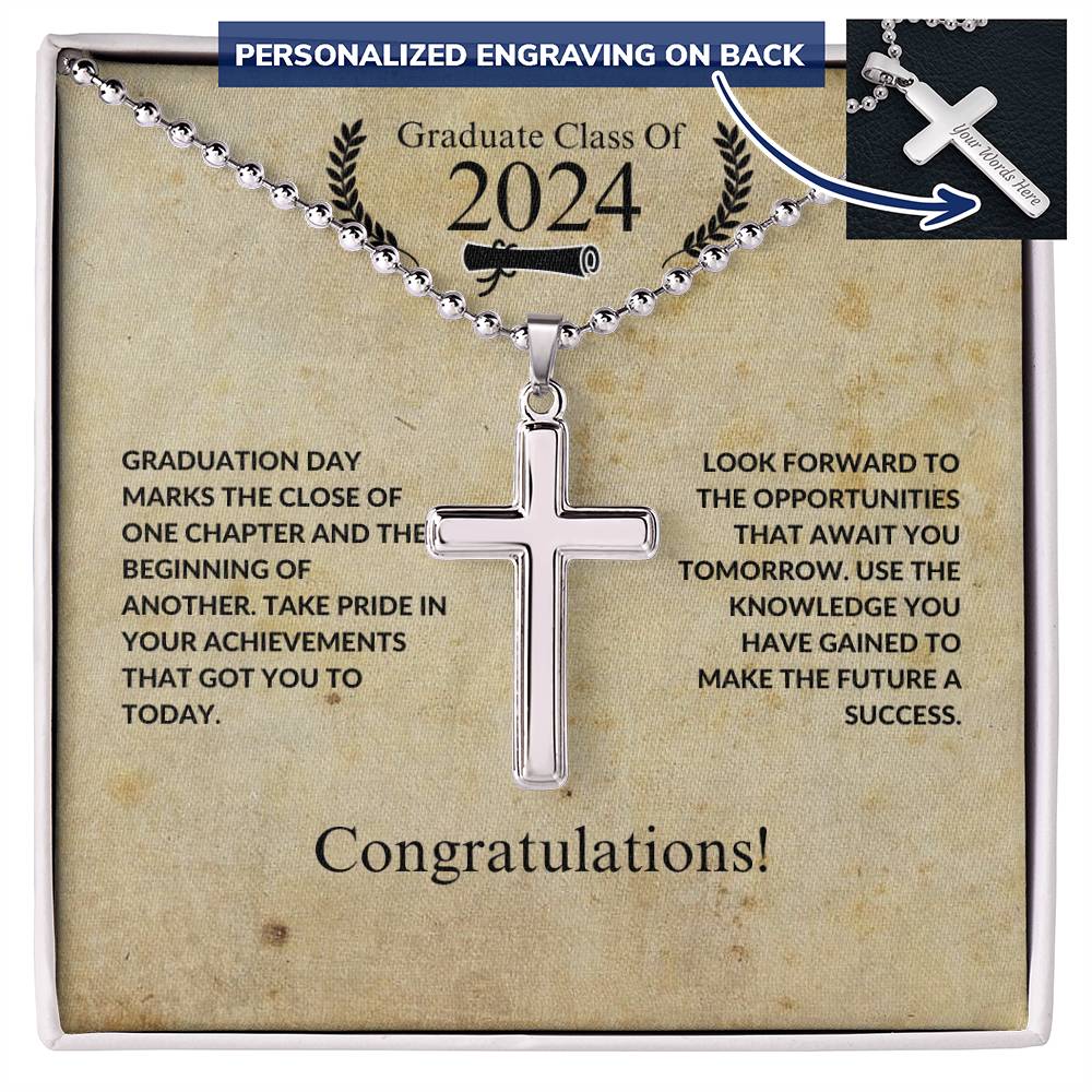 Personalized Steel Cross - Graduation Gift – KEmerald